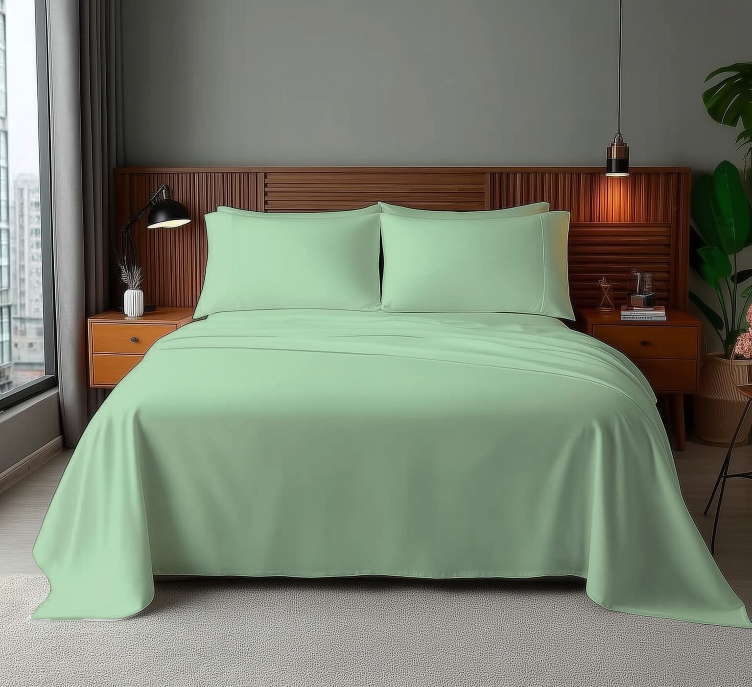Microfiber Flat Sheet – Ultra Soft, Wrinkle Resistant, Easy Care Bedding