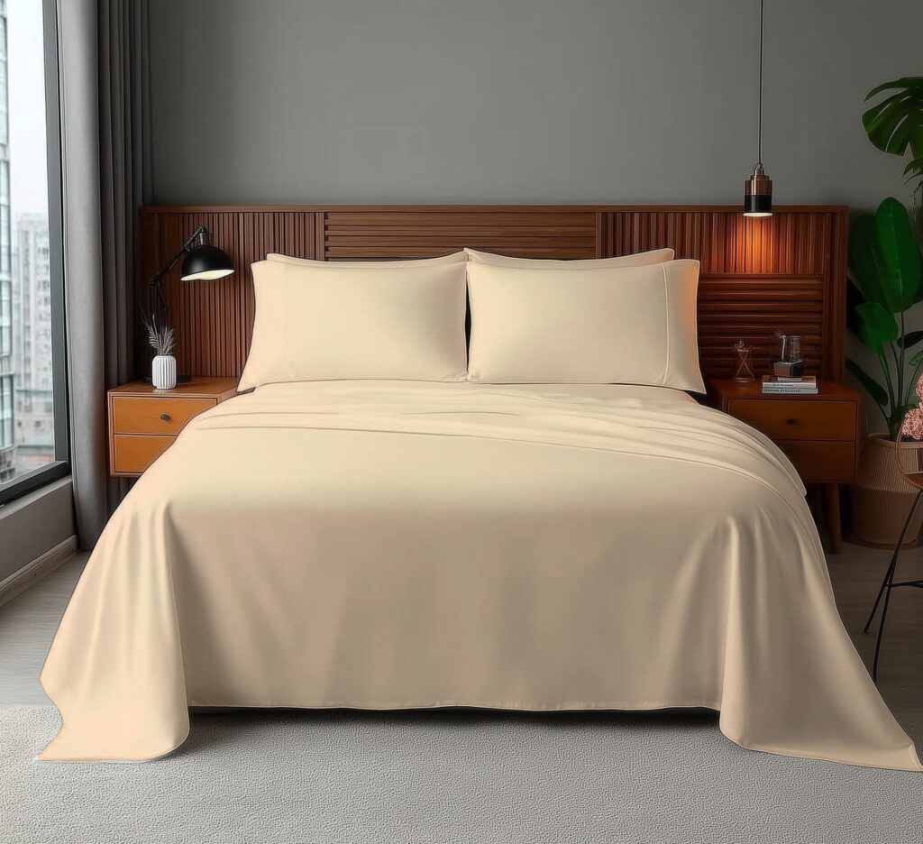 Microfiber Flat Sheet – Ultra Soft, Wrinkle Resistant, Easy Care Bedding