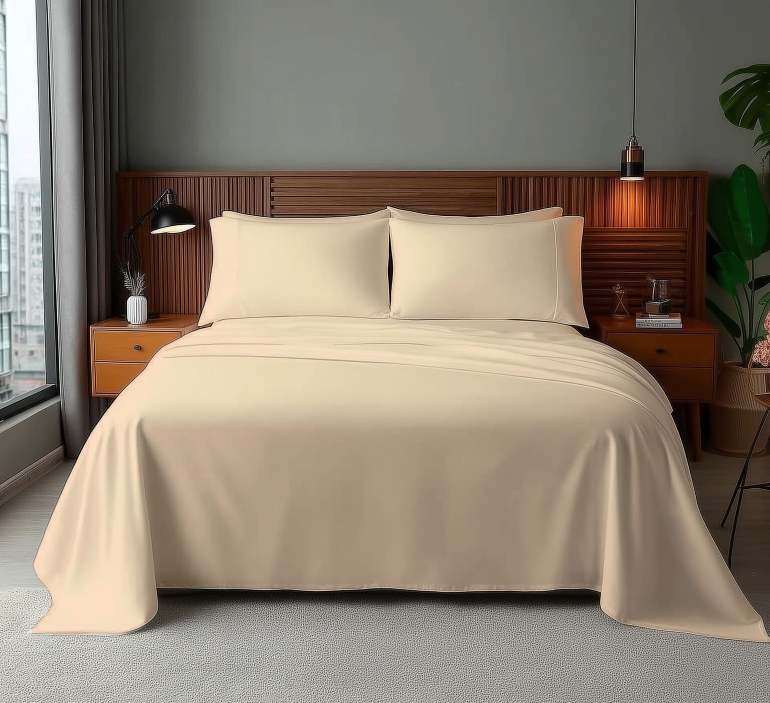Microfiber Flat Sheet – Ultra Soft, Wrinkle Resistant, Easy Care Bedding