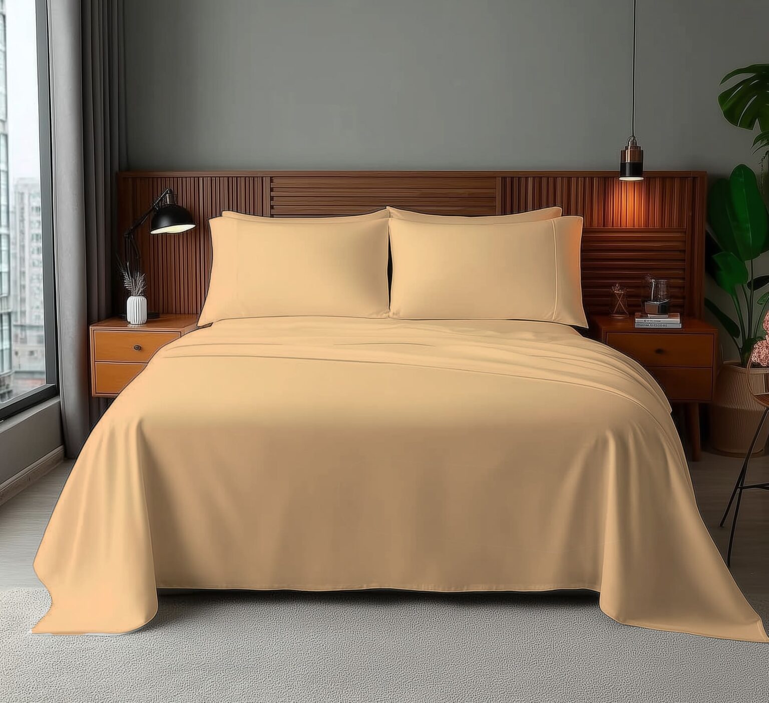 Microfiber Flat Sheet – Ultra Soft, Wrinkle Resistant, Easy Care Bedding