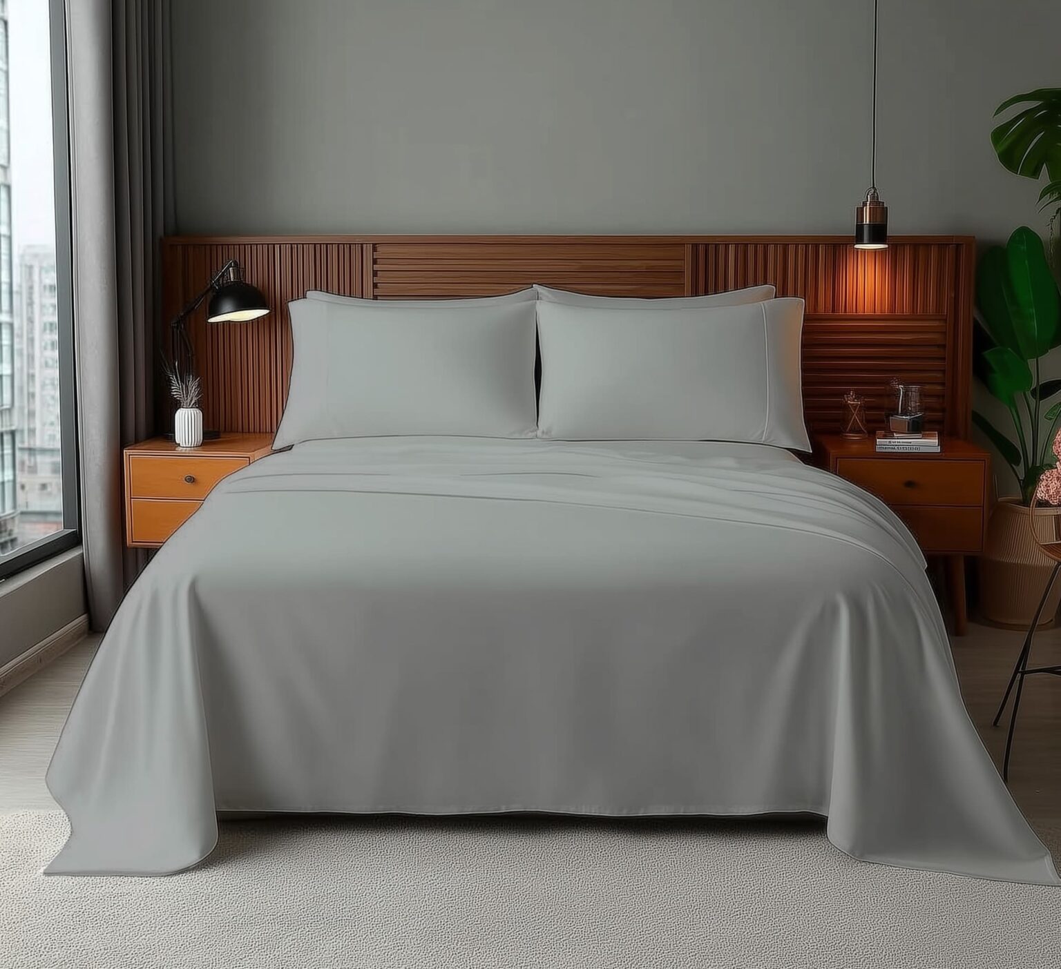 Microfiber Flat Sheet – Ultra Soft, Wrinkle Resistant, Easy Care Bedding
