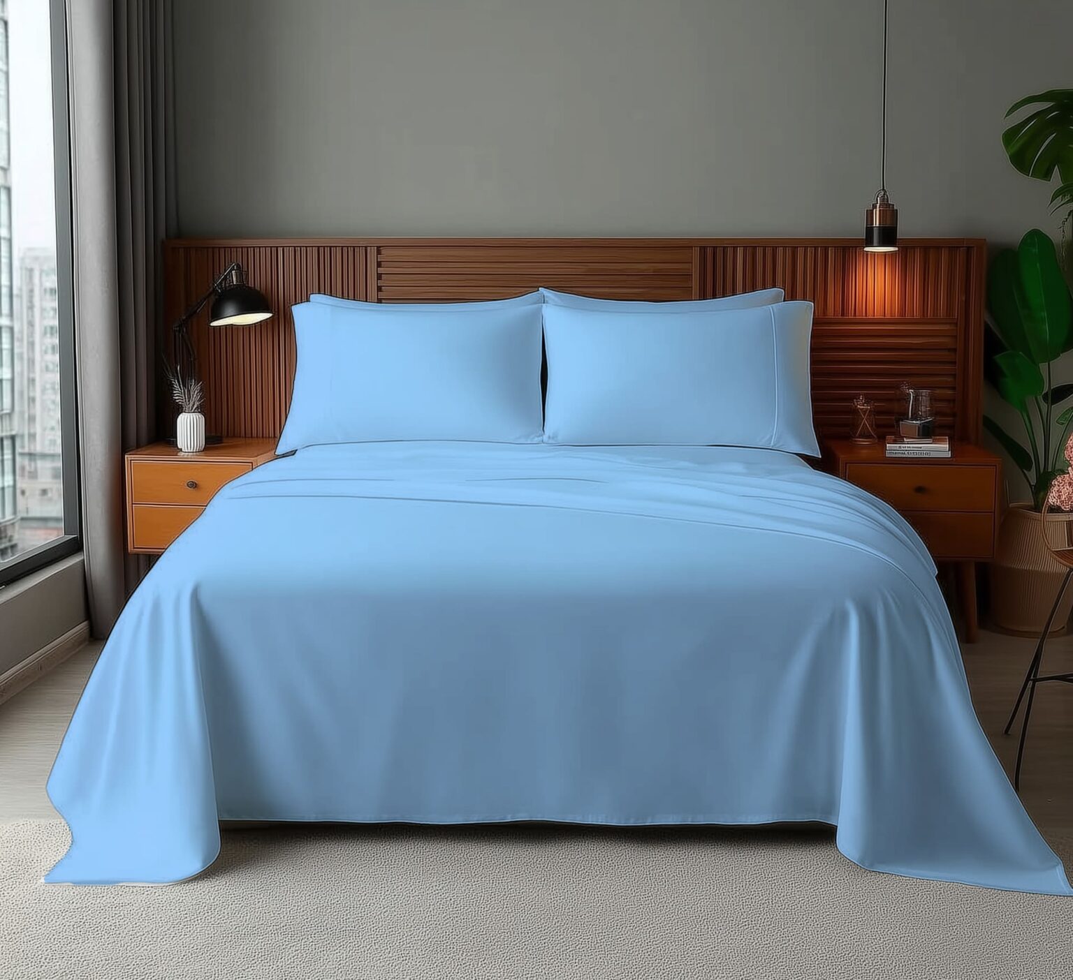 Microfiber Flat Sheet – Ultra Soft, Wrinkle Resistant, Easy Care Bedding